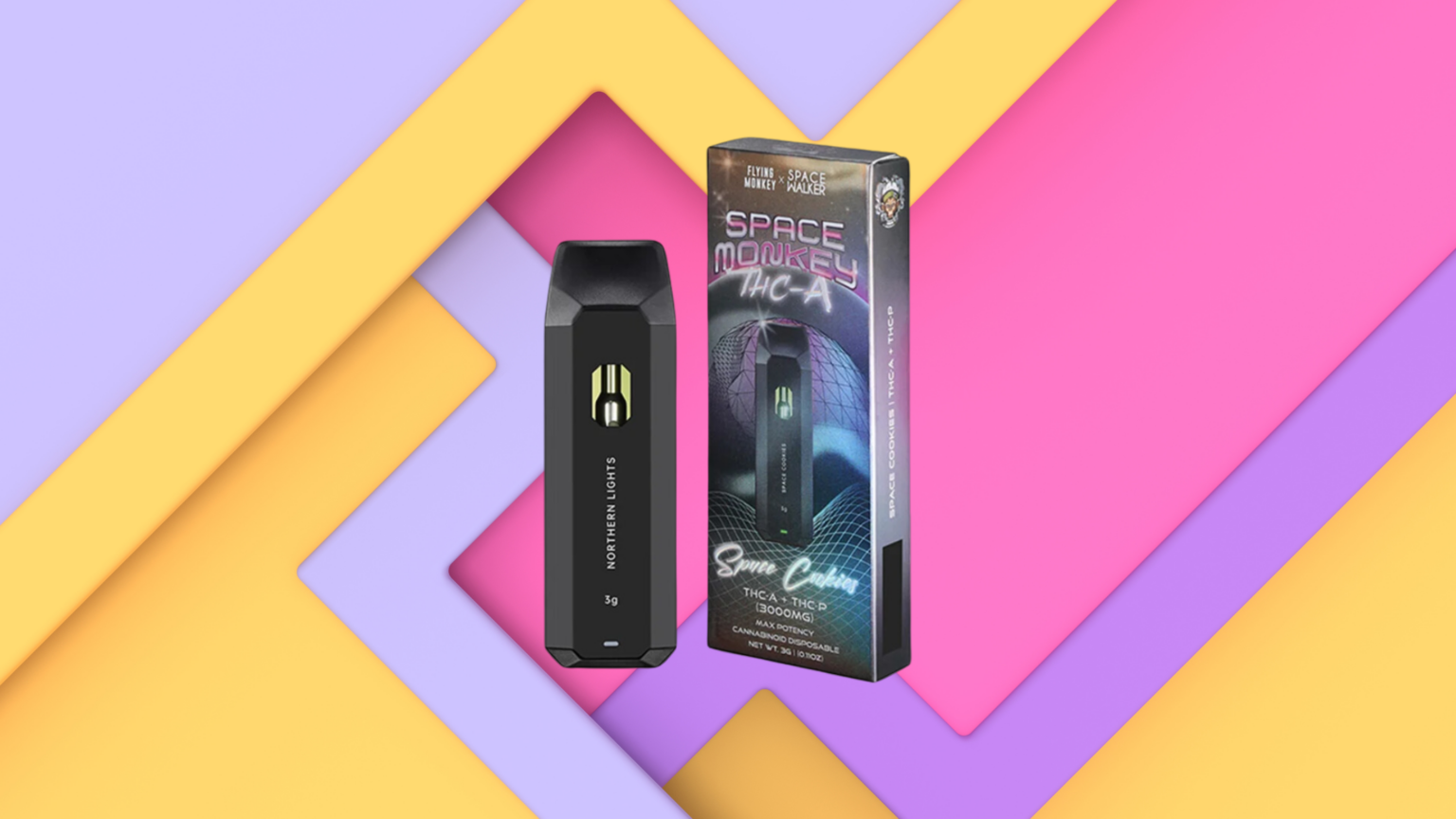 Space Monkey 3g Disposable | A Cosmic Journey with Flying Monkey ...